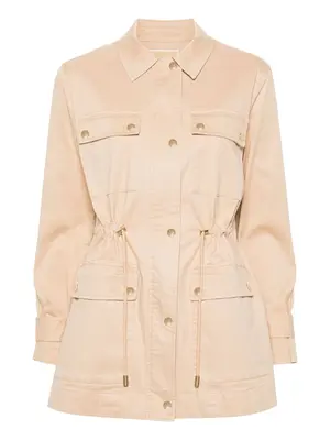 Michael Kors Twill Military Coat - Neutrals