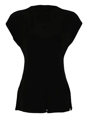 STUDIO NICHOLSON Studio Nicholson Cap-Sleeved Peplum Top