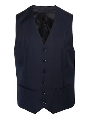 FURSAC FURSAC Striped Virgin Wool Waistcoat