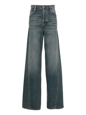 LANVIN Mid-rise Straight-leg Jeans - Blue