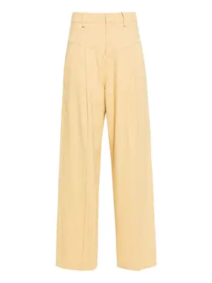 Isabel Marant Staya Straight-leg Trousers - Brown