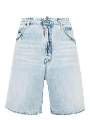 Dsquared2 Wide-leg Denim Shorts - Blue