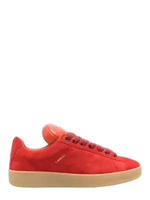 LANVIN X Future Curb Suede Sneakers - Red