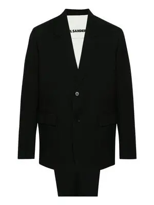 JIL SANDER Single-breasted Wool Suit - Black