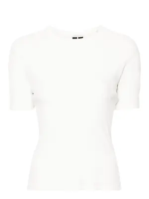 Y3 Seam-detail Cotton T-shirt - White