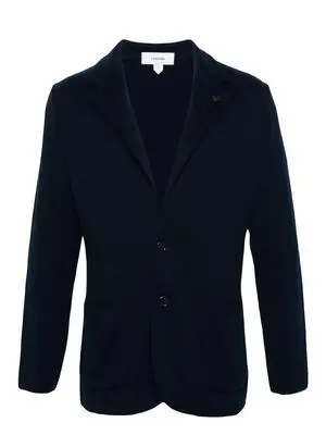 LARDINI Single-Breasted Cotton Blazer