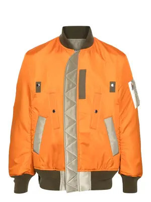 Sacai Side Vent Padded Jacket - Orange