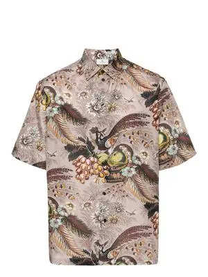 Etro Floral-print Bowling Shirt - Pink