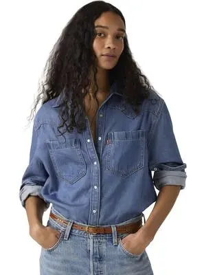 LEVI'S Teodora Western Chambray Shirt - Going Steady