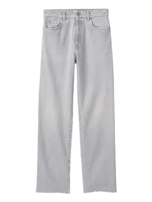 Miu Miu Mid-rise Straight-leg Jeans - Grey