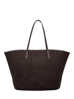 Brunello Cucinelli Woven Tote Bag - Brown