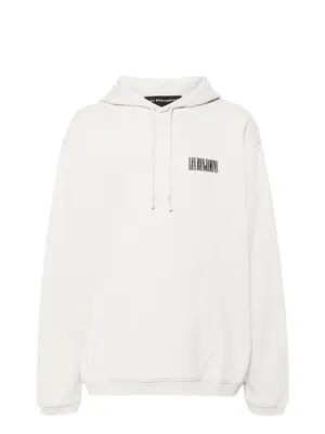 LES BENJAMINS Logo-print Hoodie - Grey