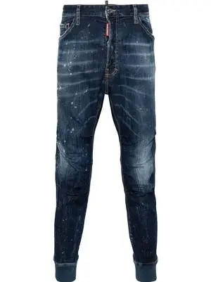 DSQUARED2 DSQUARED2 Distressed Slim-Fit Track Jeans