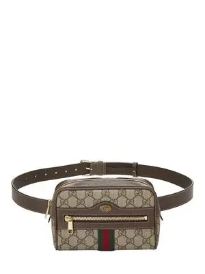 Gucci Original GG Supreme Ophidia Belt Bag Brown