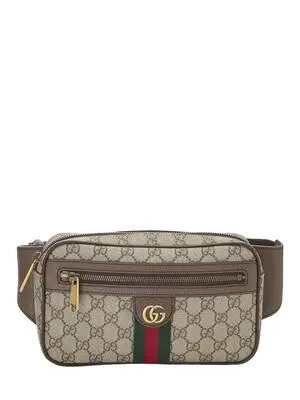 Gucci Original Gg Supreme Ophidia Belt Bag - Brown