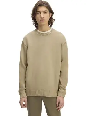 Everlane Classic Organic Cotton Sweater Khaki