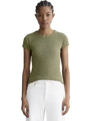 Everlane Cozy Rib T-shirt - Kalamata
