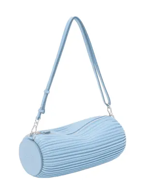 Loewe LOEWE Bracelet Pouch In Pleated Nappa Dusty Blue