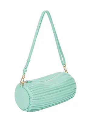 Loewe LOEWE Bracelet Pouch In Pleated Nappa Fresh Mint
