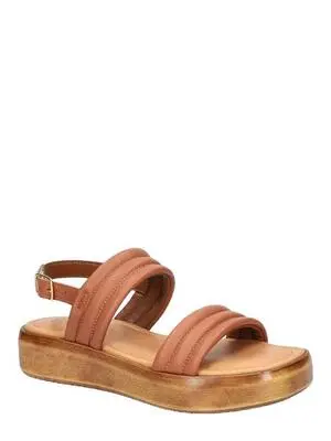BELLA VITA Bella Vita Ode Platform Sandals Whiskey Italian Leather
