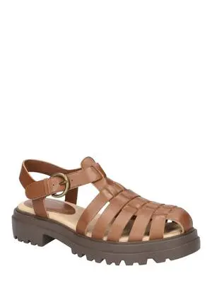 BELLA VITA Sinclaire Fisherman Sandal - Camel Burnished Leather
