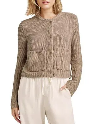 Splendid Splendid Andrea Crop Cardigan Cactus