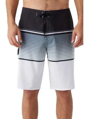 O'Neill Lennox Stripe Board Shorts - White