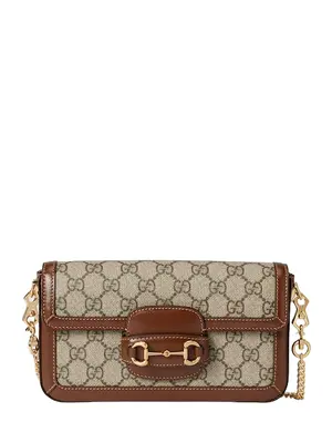 Gucci Horsebit 1955 Mini Bag GG Canvas Beige And Ebony Supreme