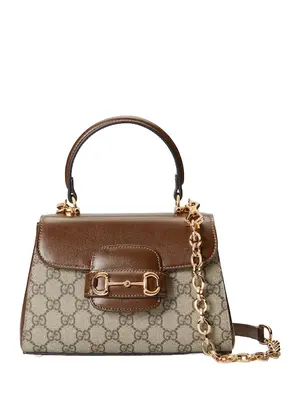 Gucci Horsebit 1955 Mini Bag GG Canvas Light Brown