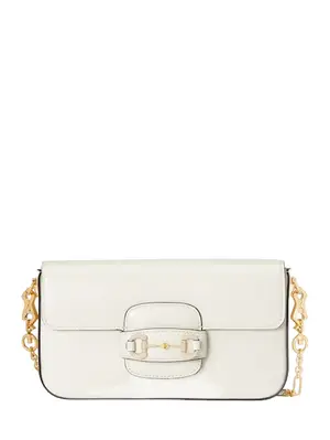 Gucci Horsebit 1955 Mini Bag GG Canvas White Leather