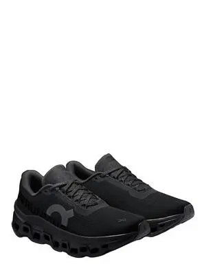 On Cloudmonster 1 Running Shoe - Black/black