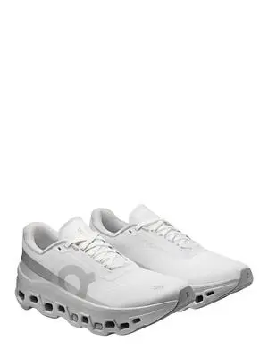 On Cloudmonster 1 Running Shoe - White/white