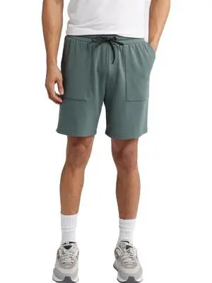 THREADS 4 THOUGHT Casper Fleece Drawstring Shorts - Seagrass