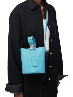 Loewe Pebble Mini Bucket Bag Sky Blue