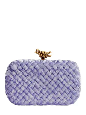 BOTTEGA  VENETA Crystal Knot Minaudière Amethyst