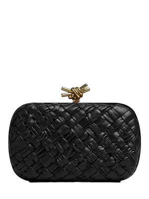 BOTTEGA  VENETA Crystal Knot Minaudière Black