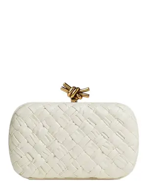 BOTTEGA  VENETA Crystal Knot Minaudière Bone