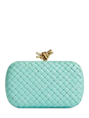BOTTEGA  VENETA Crystal Knot Minaudière Celadon