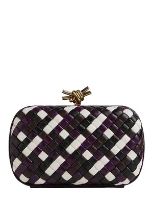 BOTTEGA  VENETA Crystal Knot Minaudière Dark Mystic Mix