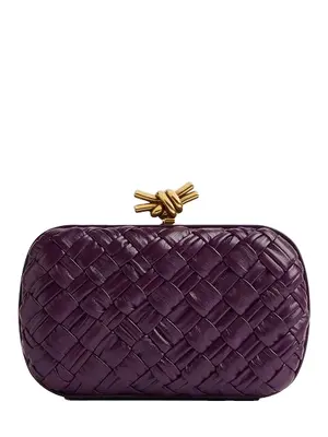 BOTTEGA  VENETA Crystal Knot Minaudière Dark Mystic