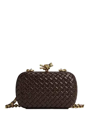 BOTTEGA  VENETA Crystal Knot Minaudière Fondant