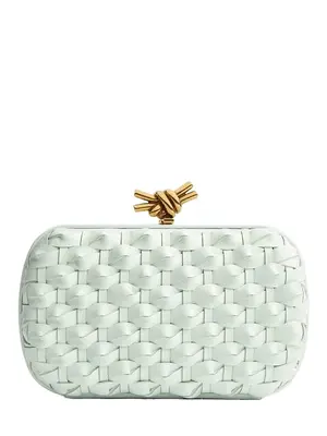 BOTTEGA  VENETA Crystal Knot Minaudière Glacier