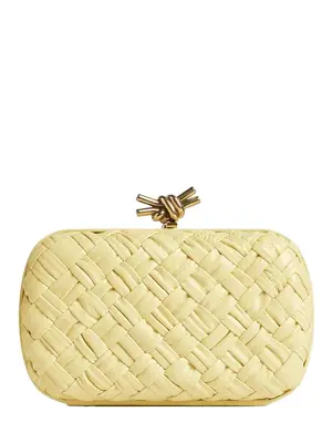 BOTTEGA  VENETA Crystal Knot Minaudière Ice Cream