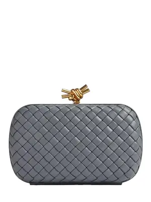 BOTTEGA  VENETA Crystal Knot Minaudière Thunder