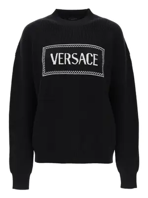 Versace Logo Sweater - Black
