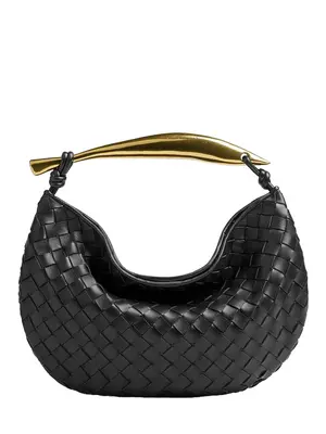 Bottega Veneta Bottega Veneta Sardine Intrecciato Leather Bag Black
