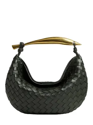Bottega Veneta Bottega Veneta Sardine Intrecciato Leather Bag Dark Green