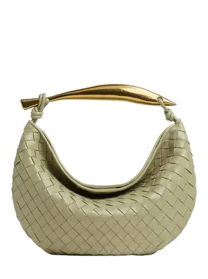 Bottega Veneta Bottega Veneta Sardine Intrecciato Leather Bag Travertine