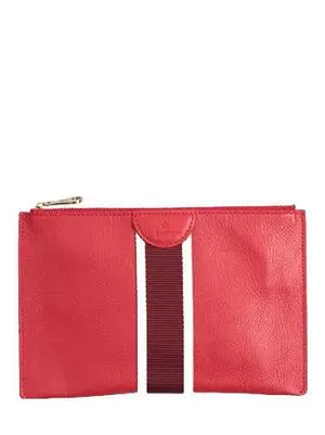 Il Bisonte Leather Pouch - Red