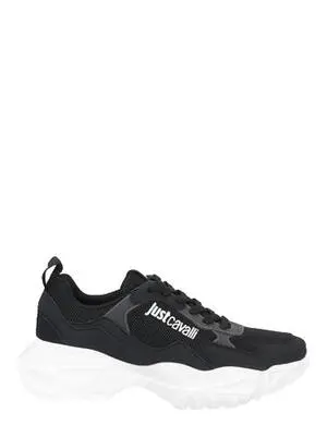 Just Cavalli Sneakers With Logo - Black